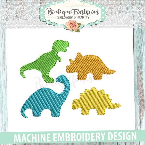 Dinosaur Birthday Embroidery Design - Etsy