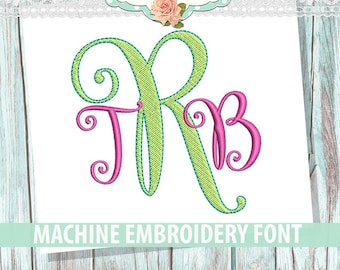 Becky Machine Embroidery Font Set Instant Download - Etsy