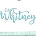 Whitney Machine Embroidery Font Set - Instant Download - Etsy