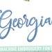 Georgia Machine Embroidery Font Set - Instant Download - Etsy
