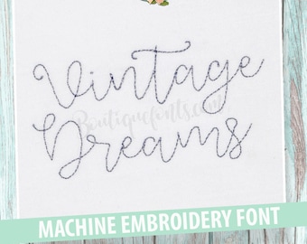 50 Embroidery Font Set Instant Download - Etsy