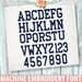 Mini College Embroidery Font - Instant Download - Etsy