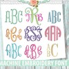 Elegant Vintage Script Monogram Embroidery Font Set Instant Download - Etsy