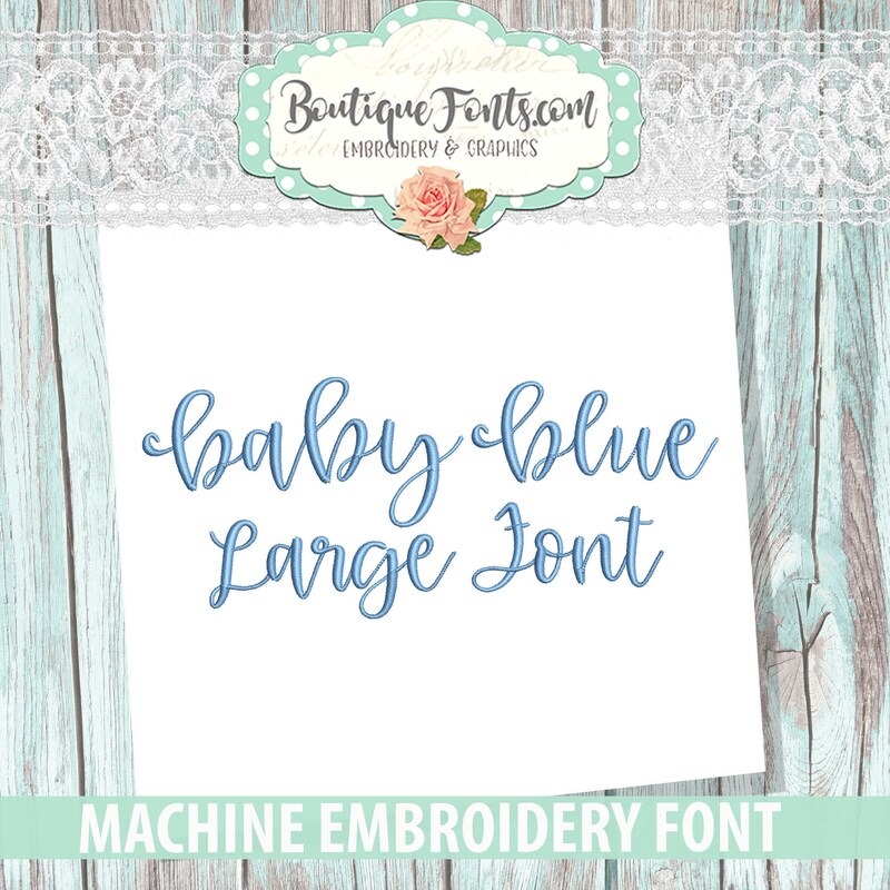 Large Embroidery Font - Etsy