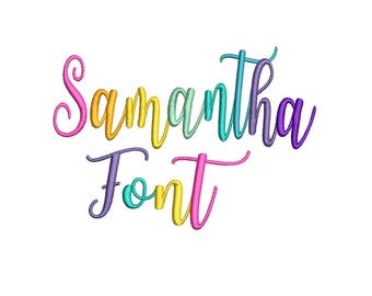 Samantha font | Etsy