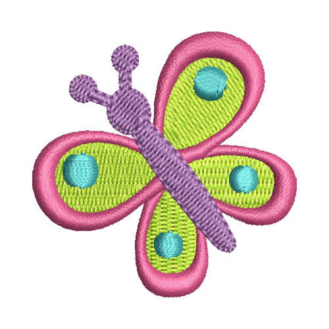 Mini Butterfly Embroidery Design - Instant Download - Etsy