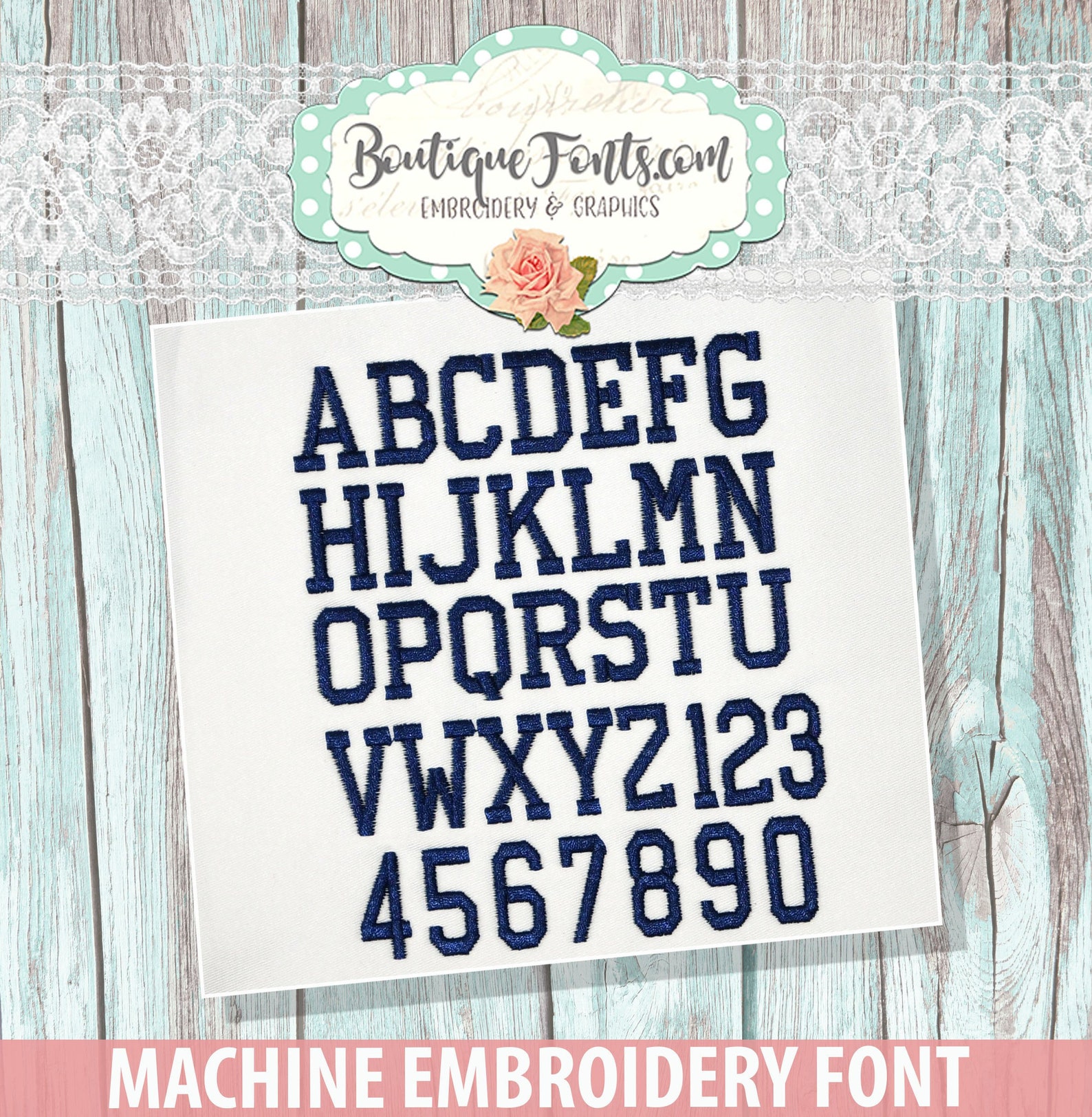 Mini College Embroidery Font Instant Download - Etsy
