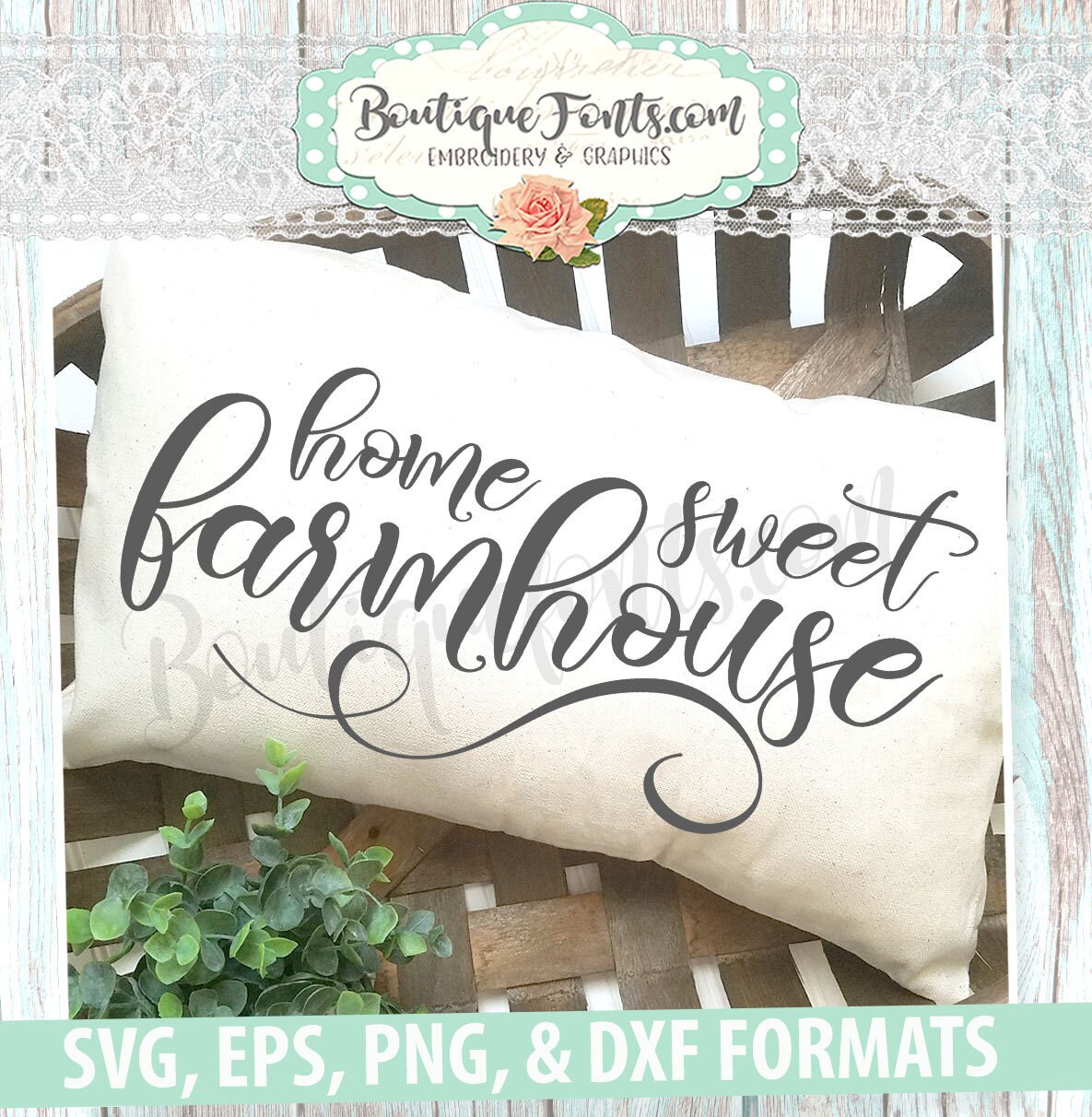 Home Sweet Farmhouse SVG Cut File Instant Download | Etsy