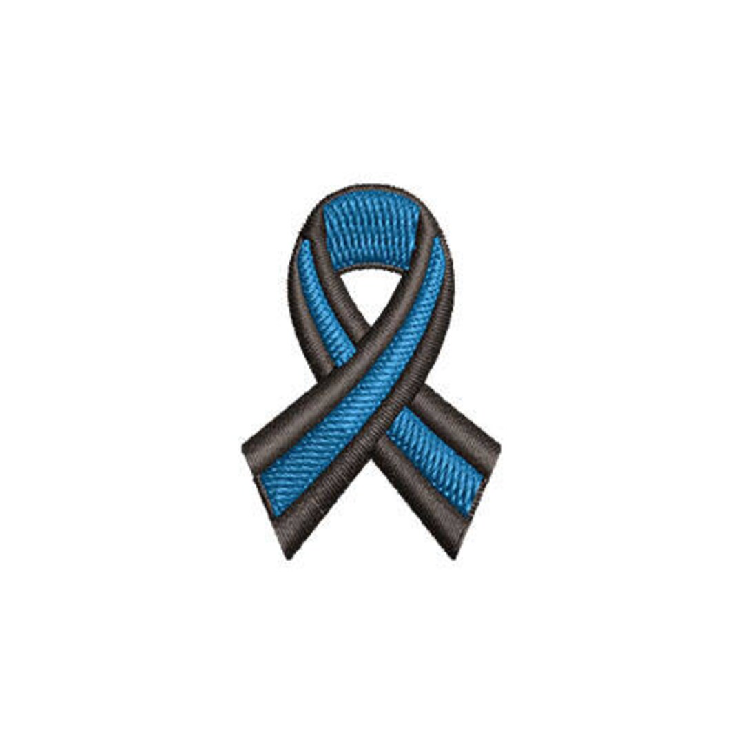 Blue Line Police Ribbon Machine Embroidery Design - Instant Download - Etsy