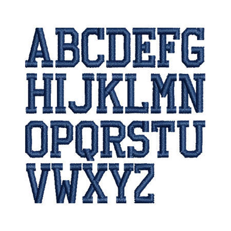 Athletic Embroidery Font - INSTANT DOWNLOAD - Etsy