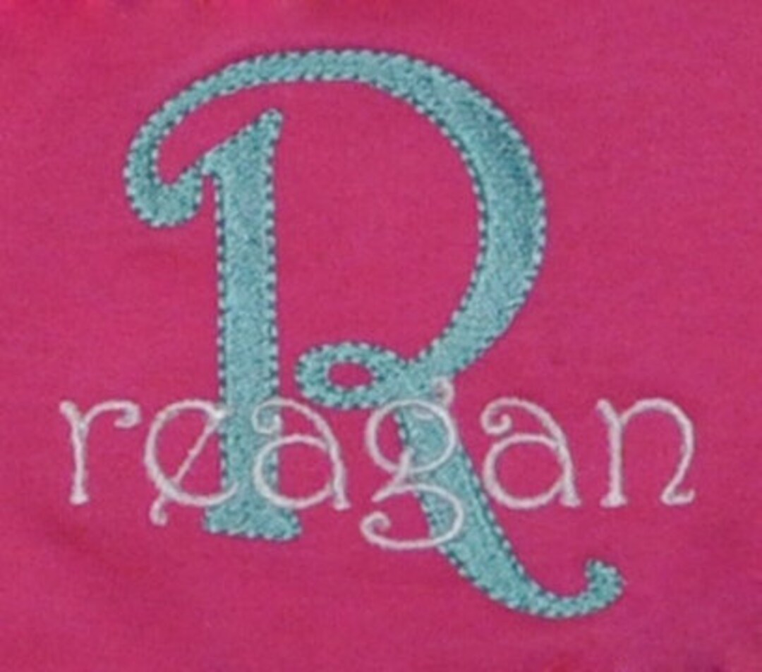 Embroidery Font Design Set - Instant Download - Etsy