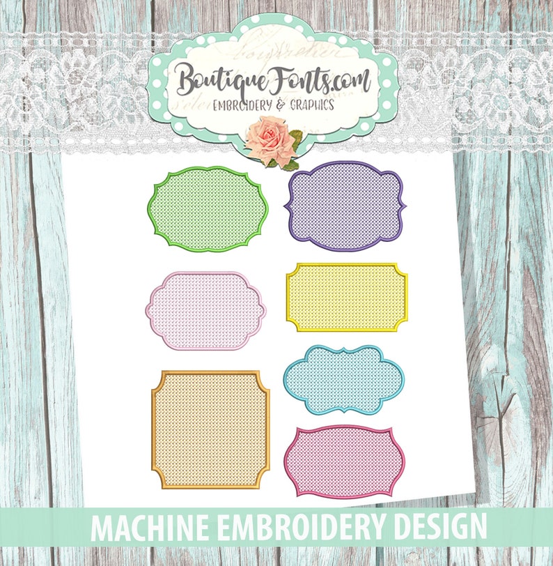 Embossed Frame Knockdown Frame Set 2 Machine Embroidery Design - Etsy