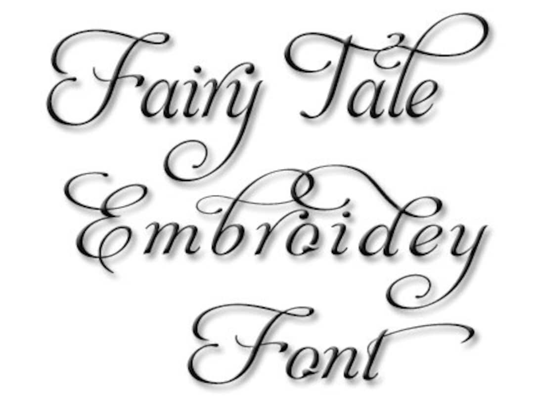 Fairy Tale Embroidery Font - INSTANT DOWNLOAD - Etsy