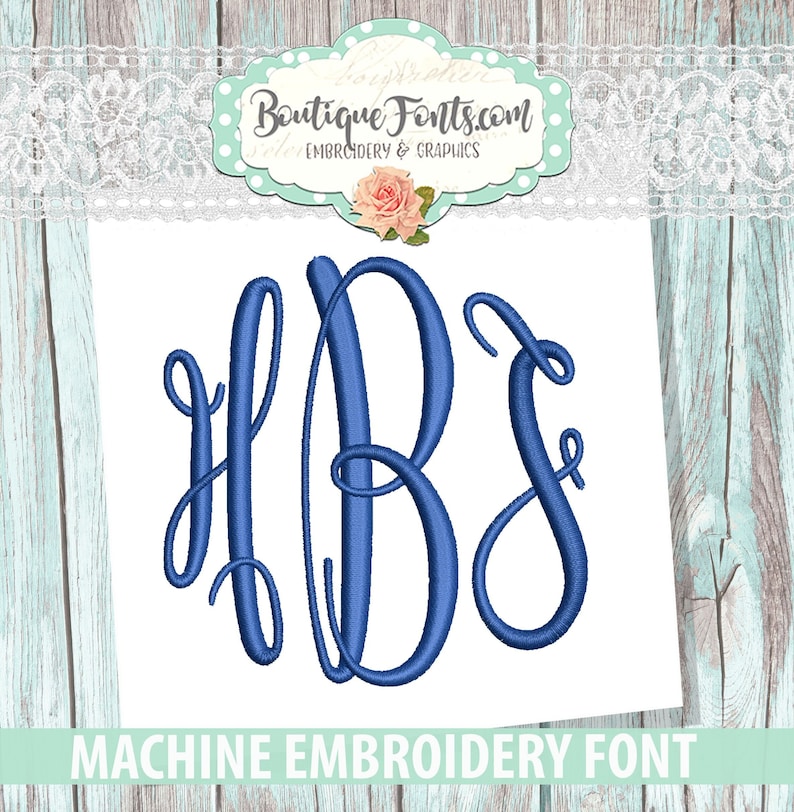 Keepsake Monogram Embroidery Font Set - Instant Download - Etsy