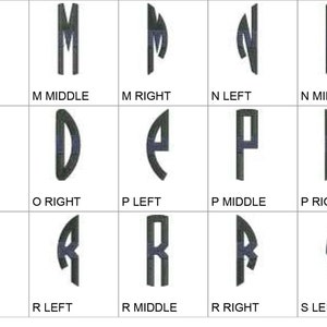 Blue Line Police Monogram Embroidery Font- Instant Download - Etsy