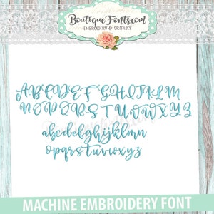 Whitney Machine Embroidery Font Set - Instant Download - Etsy