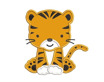 Tiger Applique - Etsy