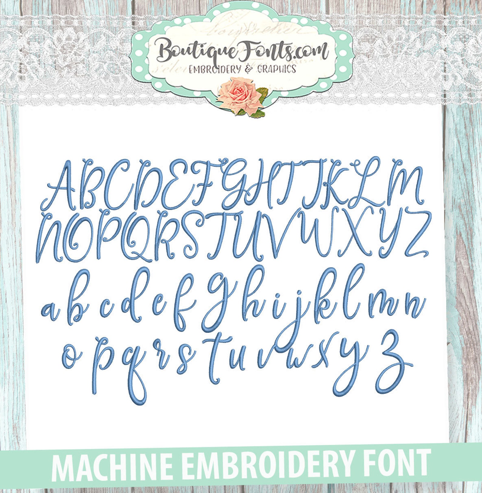 Georgia Machine Embroidery Font Set - Instant Download - Etsy