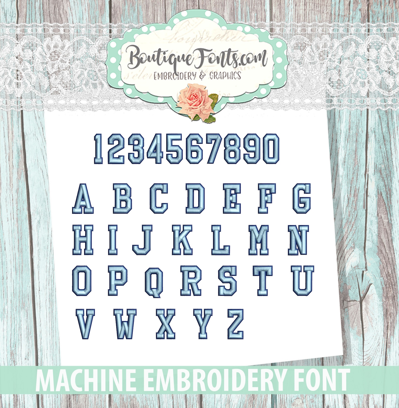 3D College Puff Foam Embroidery Font - INSTANT DOWNLOAD - Etsy