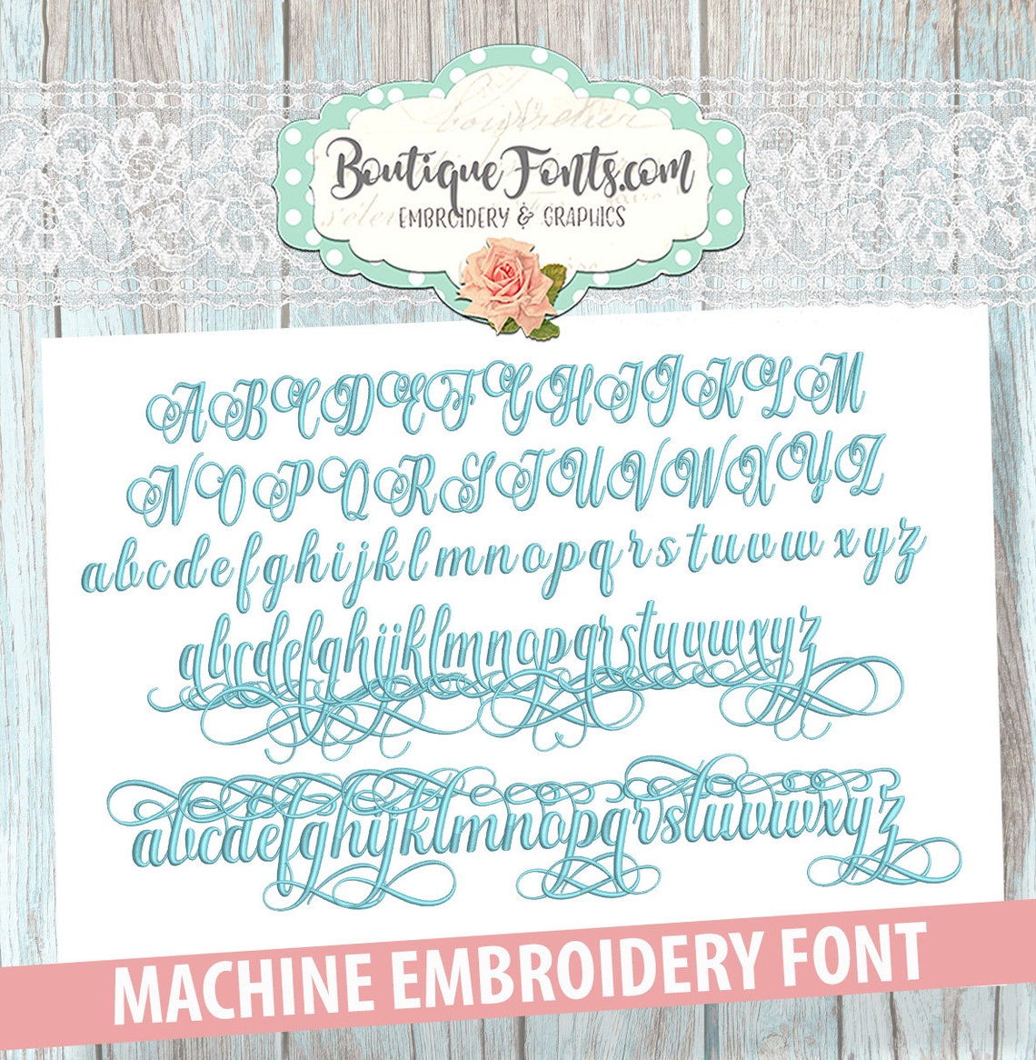 Wedding Script Machine Embroidery Font Set Instant Download - Etsy