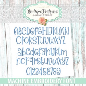 Sunset Beach Machine Embroidery Font Set - Instant Download - Etsy