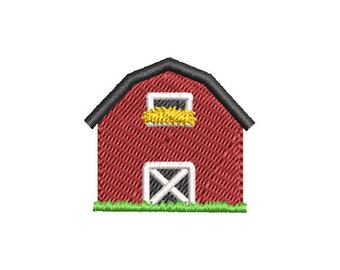 FARM ANIMALS Machine Embroidery BARN Appliqué Design Instant Digital ...