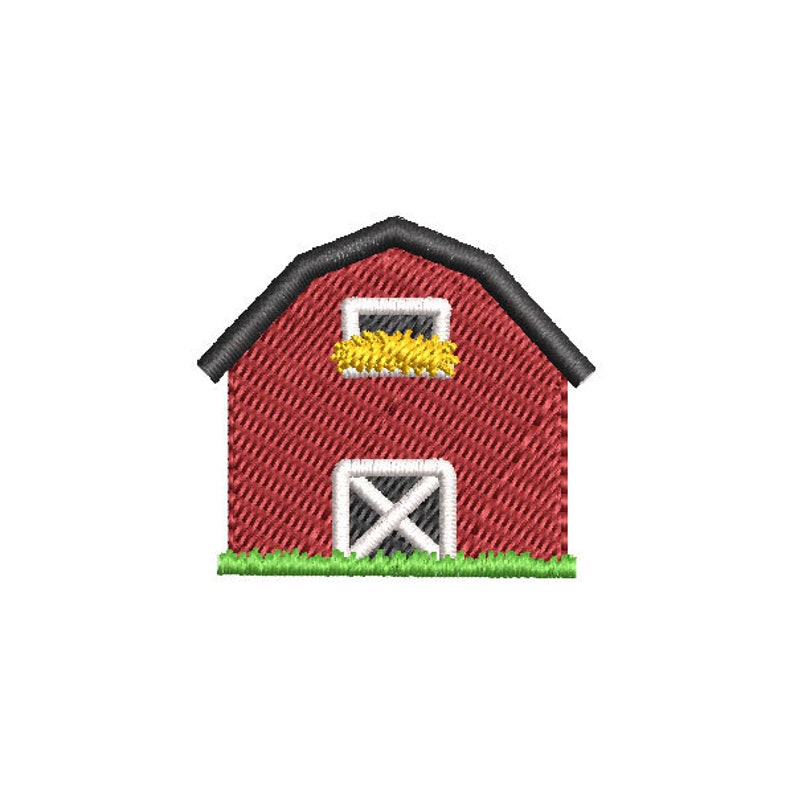 Mini Barn Machine Embroidery Design Instant Download - Etsy