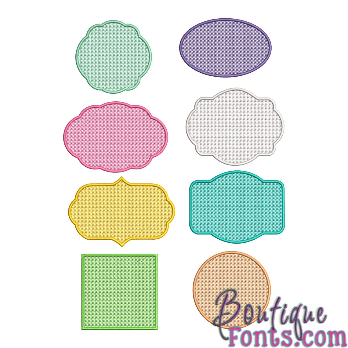 Embossed Frame Knockdown Frame Machine Embroidery Design - Instant ...