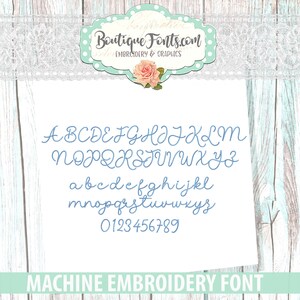 Berkley Kate Script Font Machine Embroidery Font Set - Instant Download ...