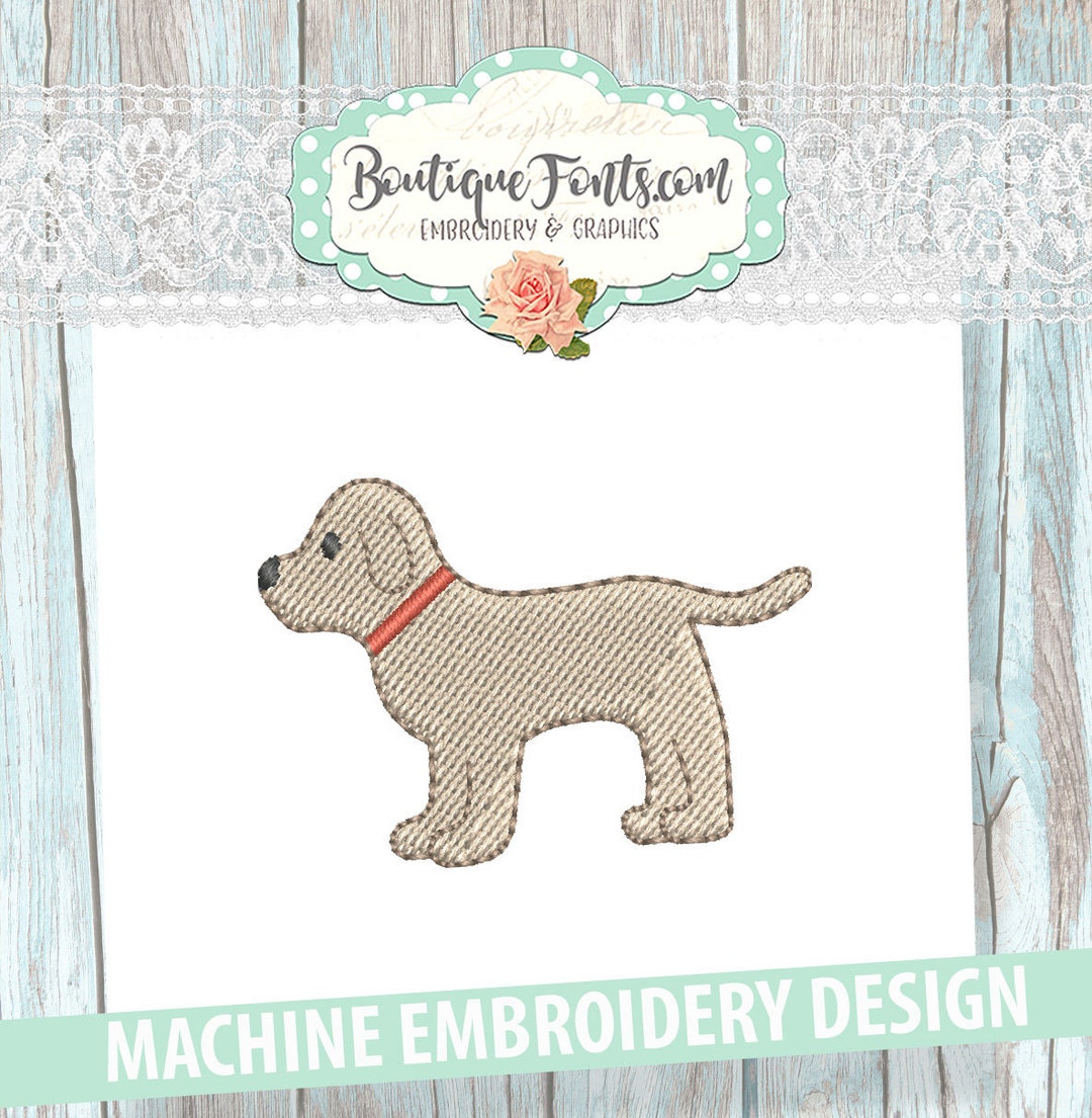 Mini Dog Lab Dog Mini Puppy Machine Embroidery Design - Instant ...