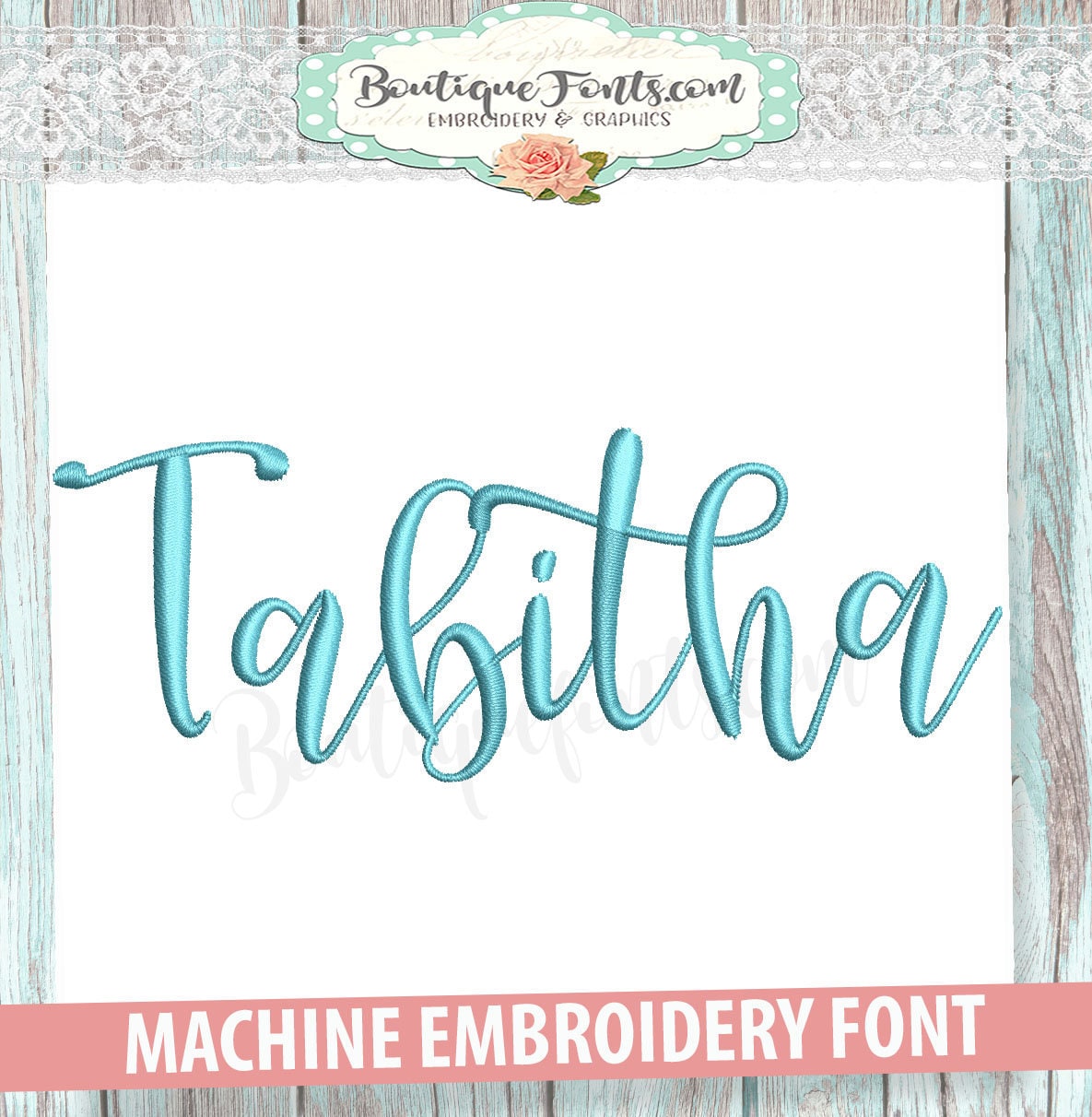 Tabitha Script Font Machine Embroidery Font Set Instant - Etsy Denmark