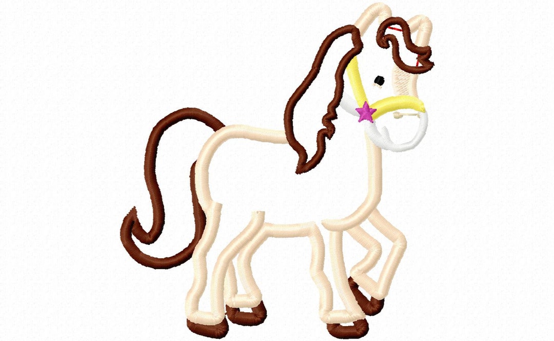 Horse Applique Embroidery Design- Instant Download - Etsy