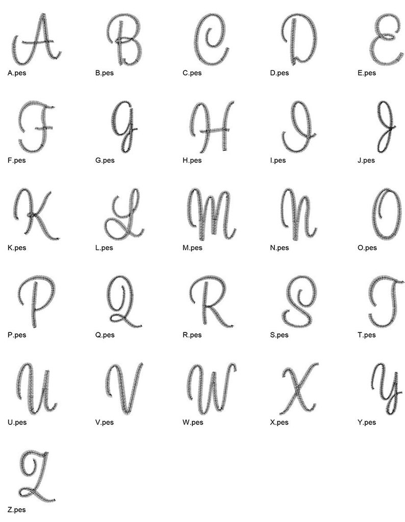 Cheer Embroidery Font Set - Instant Download - Etsy