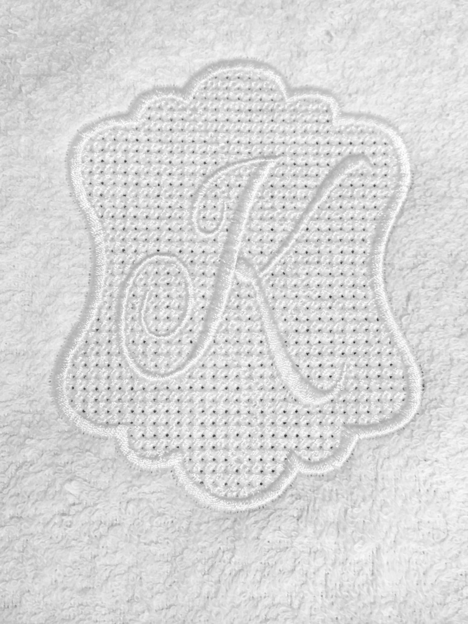 Embossed Embroidery Monogram Frame Instant Download - Etsy