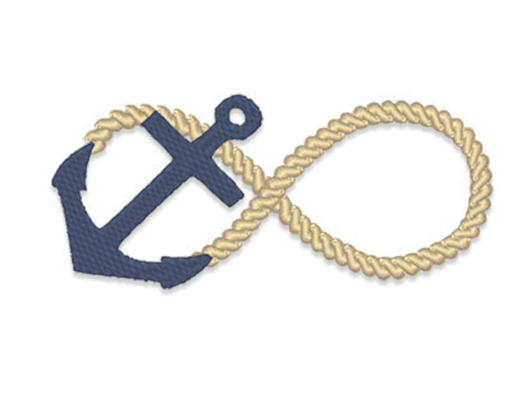 Infinity Anchor Embroidery Design - Instant Download - Etsy