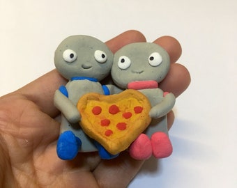 Polymer clay robot | Etsy