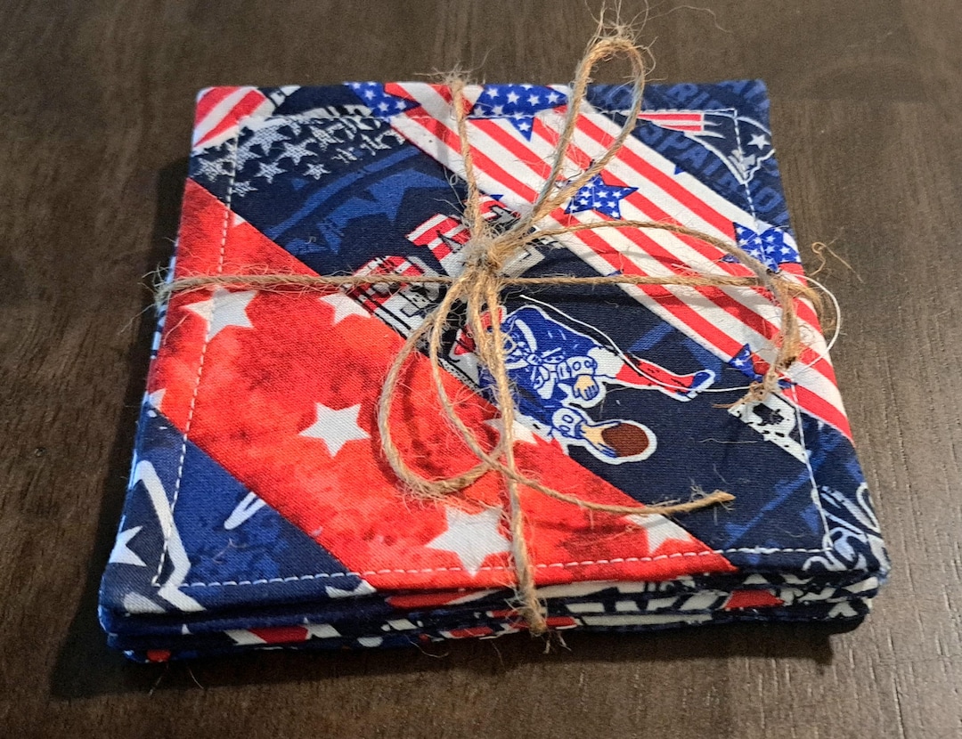 Coasters - NE Patriots Theme - Set A - Set of 4 - Etsy