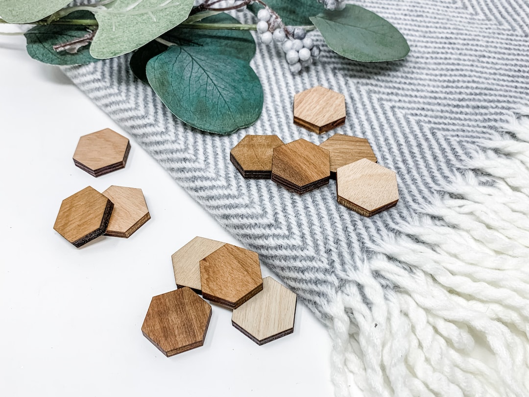 Refrigerator Magnets Wood Hexagon Magnets - Etsy