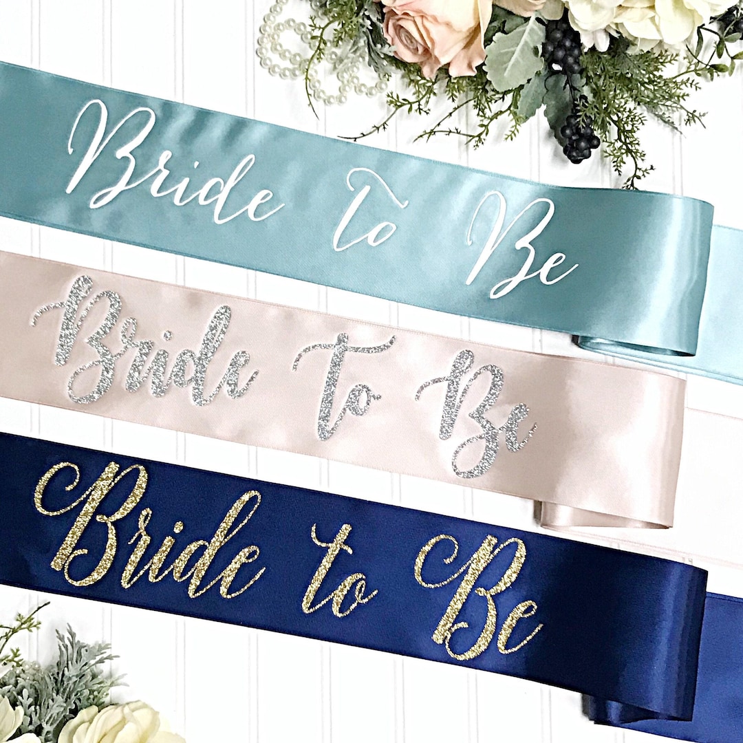Bride to Be Sash: Handmade Satin Bachelorette Party Bridal Shower Gift ...