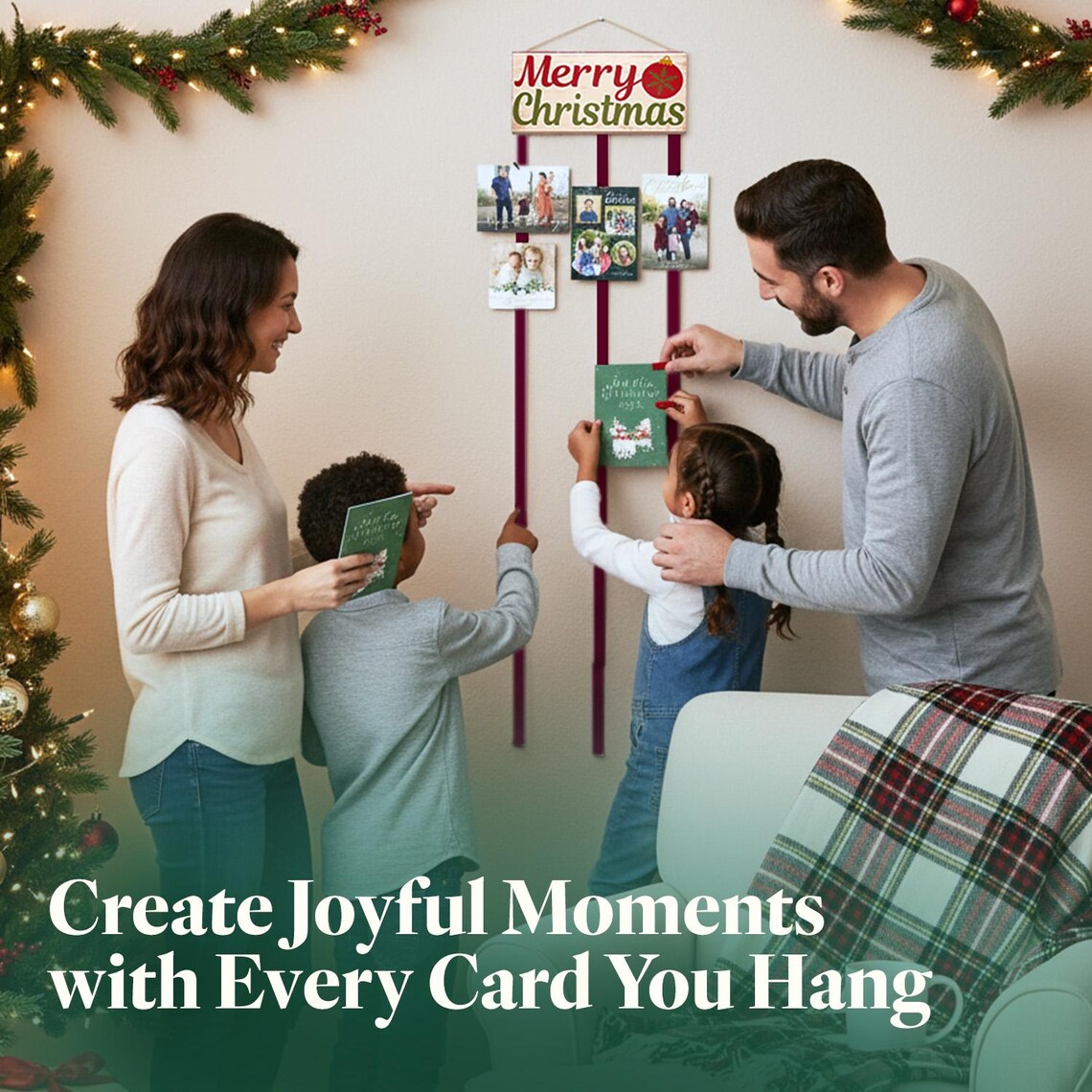 Holiday Card Display - Christmas Card Holder - Christmas Card Display ...
