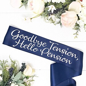 Personalized Retirement Party Sash Satin - Etsy
