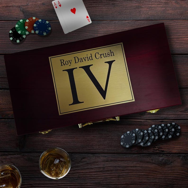 Custom Poker Set: Leather Case, Ceramic Chips, Corporate Gift - Etsy