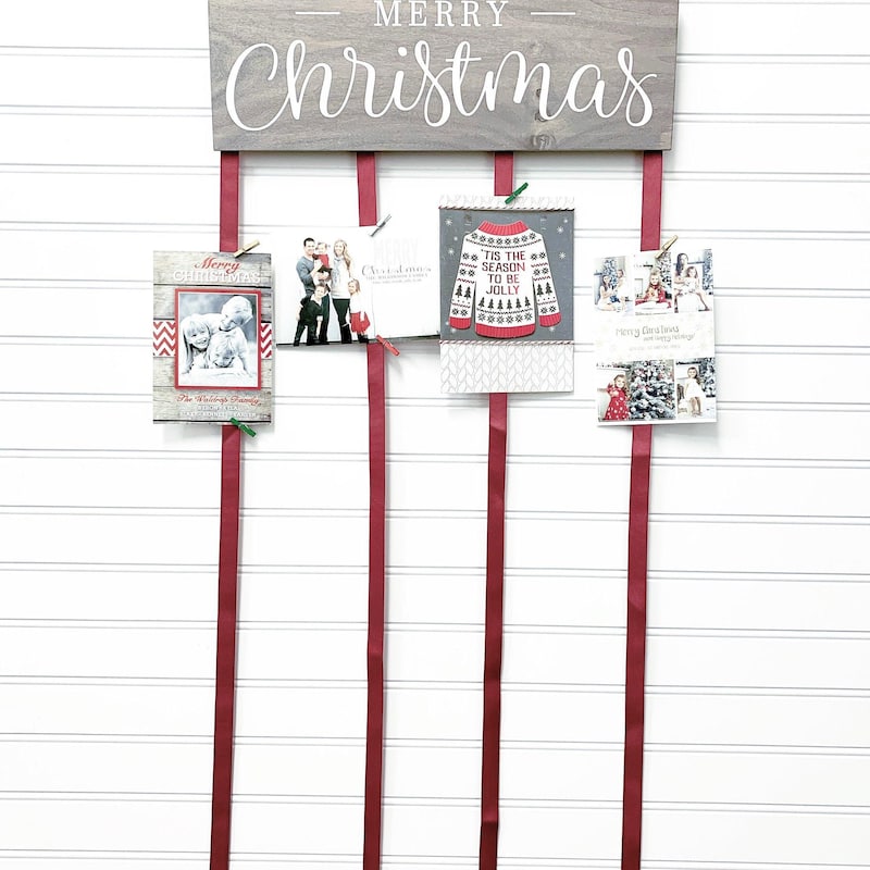 Christmas Card Display Holder - Etsy