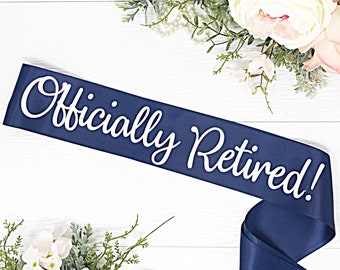 Personalized Retirement Party Sash - Etsy