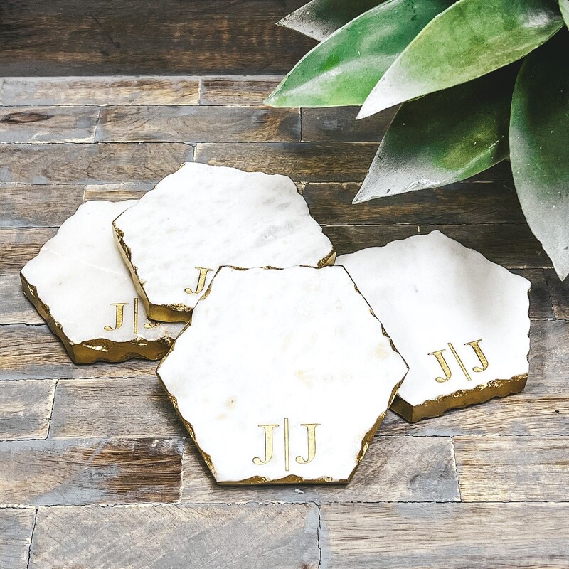 Marble Coasters - Etsy