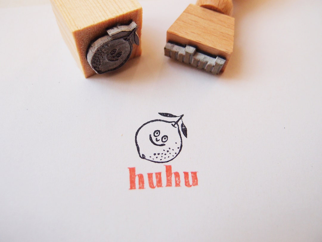 Stamp Set Orange, Hamster and Huhu - Etsy