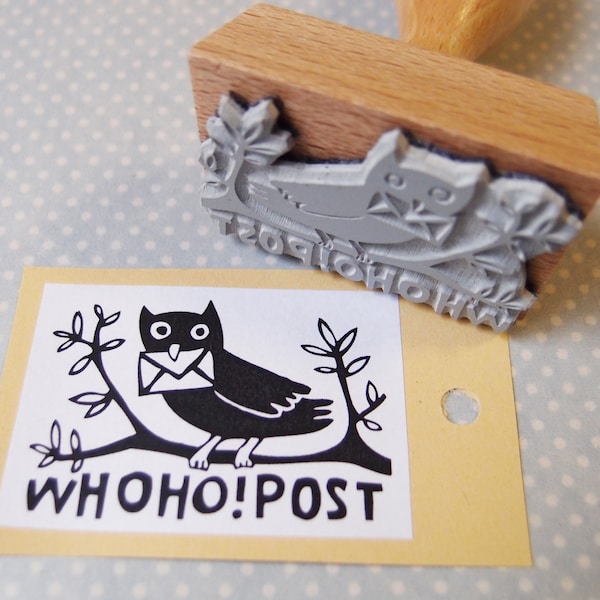 Owl Post Stamp - Etsy