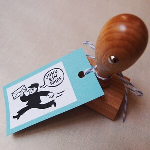 Mail Stamp Postman on the Run - Etsy