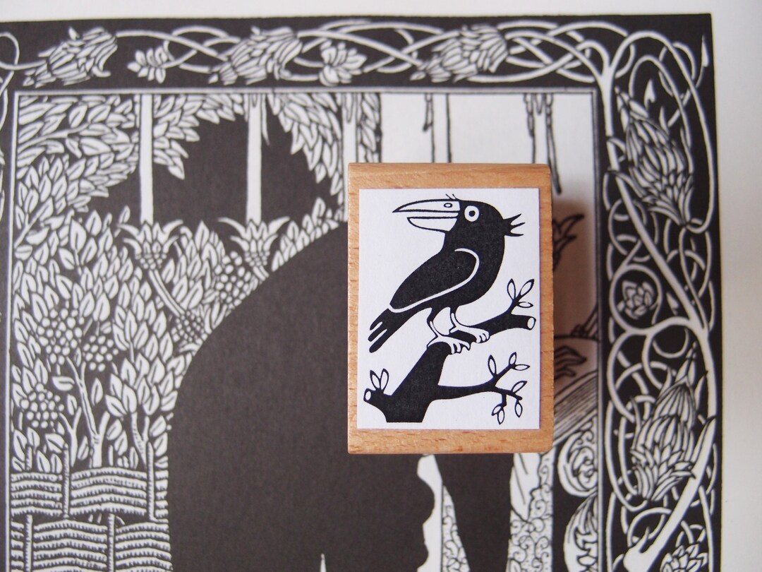 Stamp Raven - Etsy