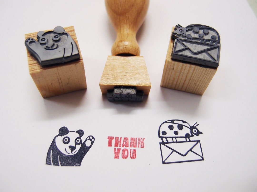Stamp set panda mail thank you - Etsy 日本